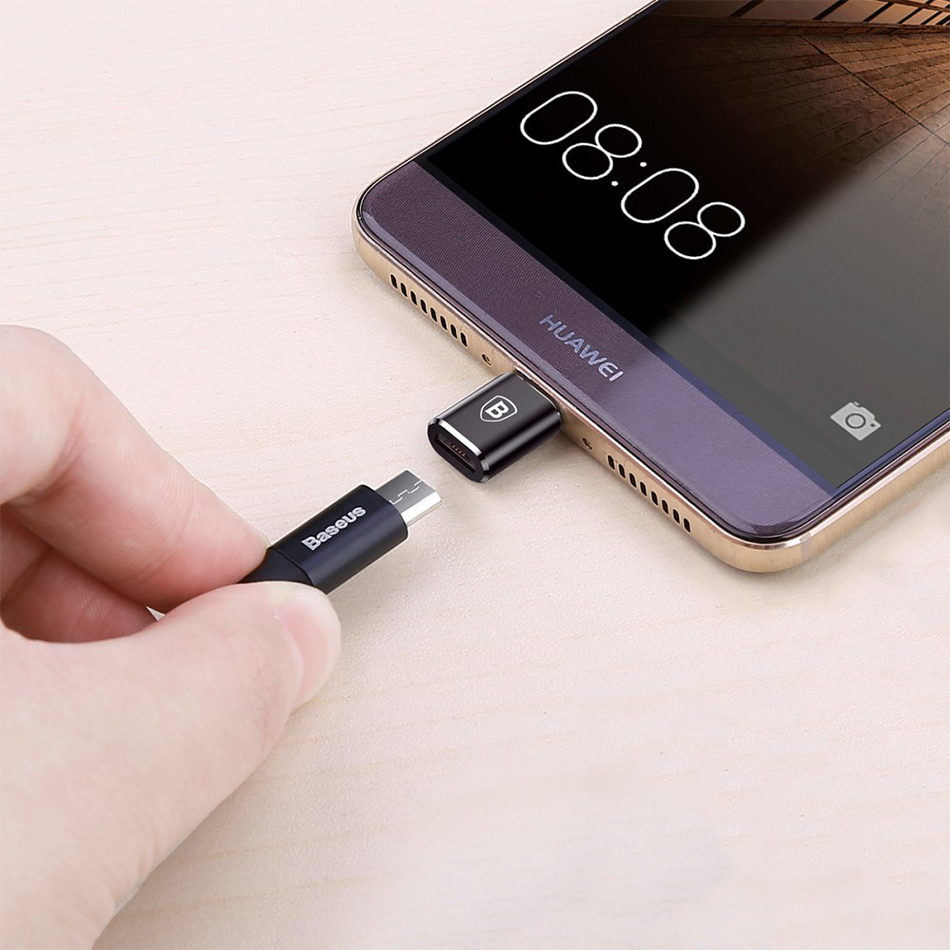 Baseus USB Type-C to Female Micro-USB OTG Adapter